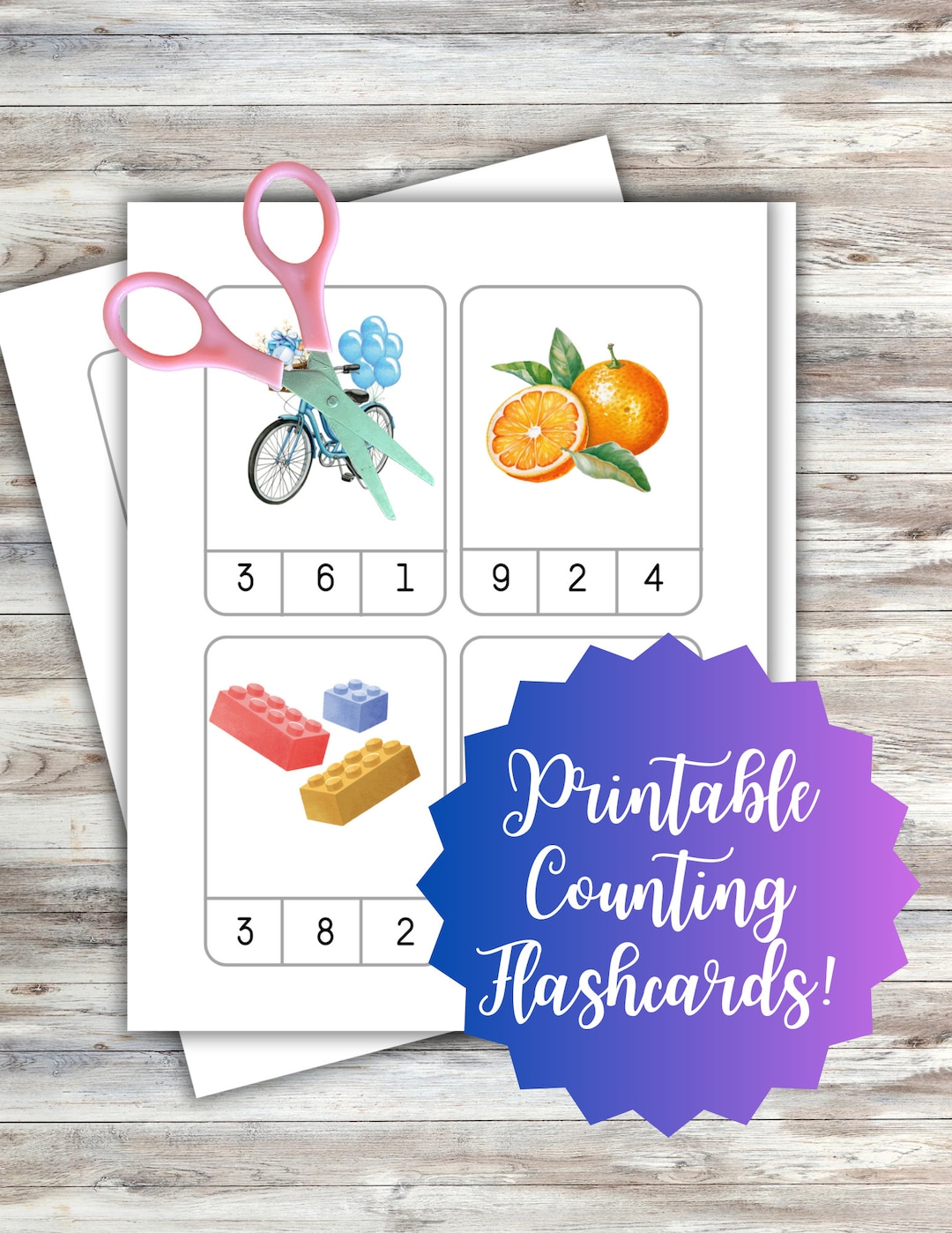 Printable Flashcards. Counting. Numbers Flashcards. Preschool Learning ...