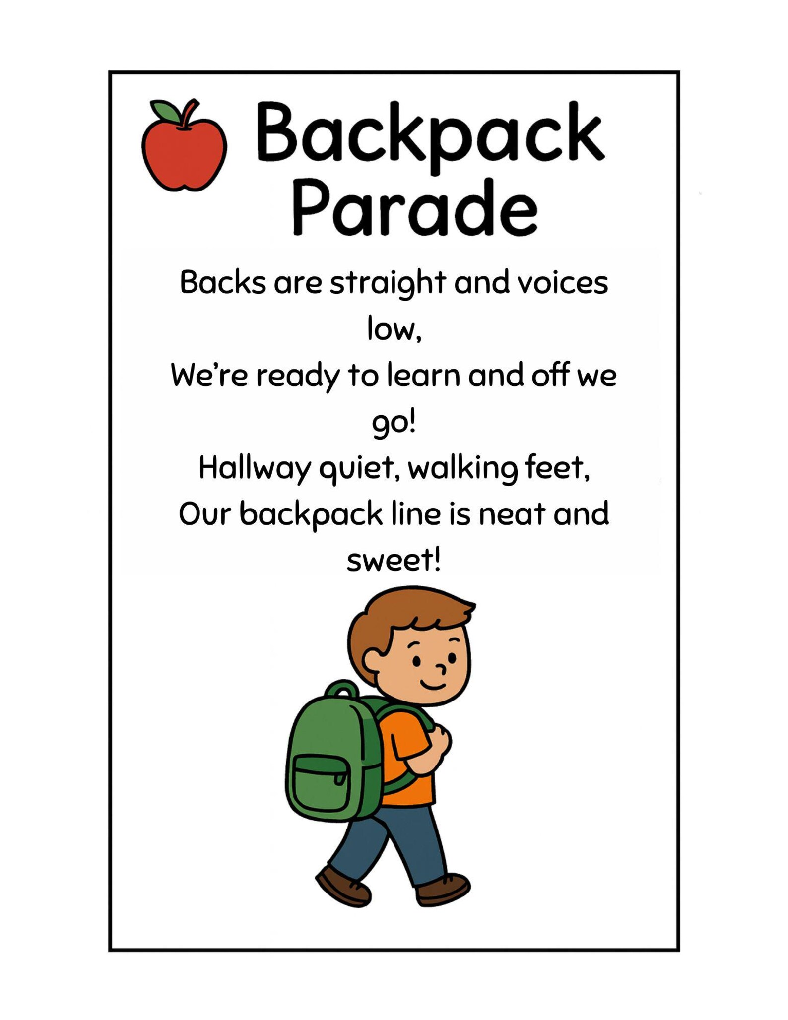 Classroom Line-up Chant Posters: Seasonal Poems for Calm Transitions - Etsy