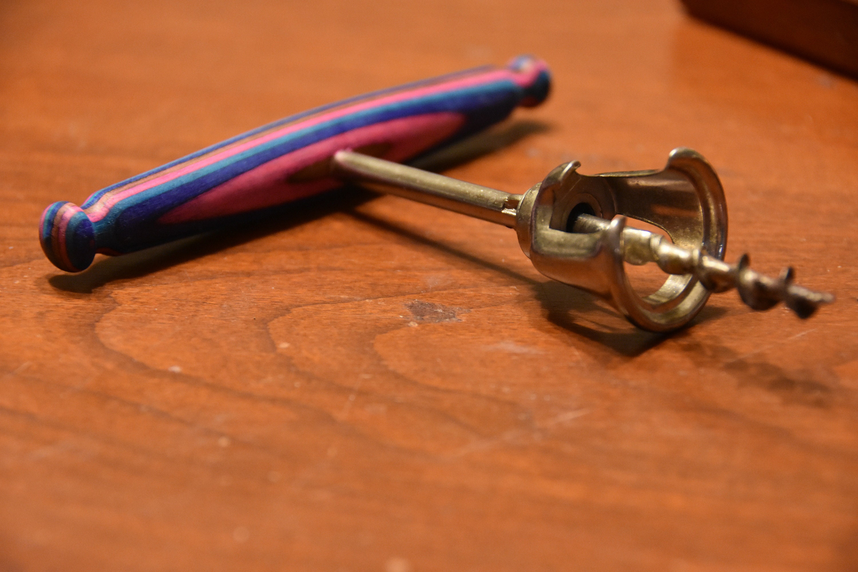 Hecho a mano Spectraply Wooden Corkscrew Extractor Rosa, Azul y Teal ...