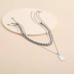 Chain Necklace 4pc Set Gold Necklace Set Rope Chain - Etsy Canada