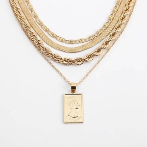 Chain Necklace 4pc Set Gold Necklace Set Rope Chain - Etsy Canada