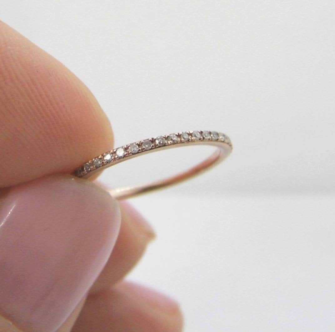 1MM Eternity Band 1MM Ring Wedding Bands Bridal Band Ring - Etsy