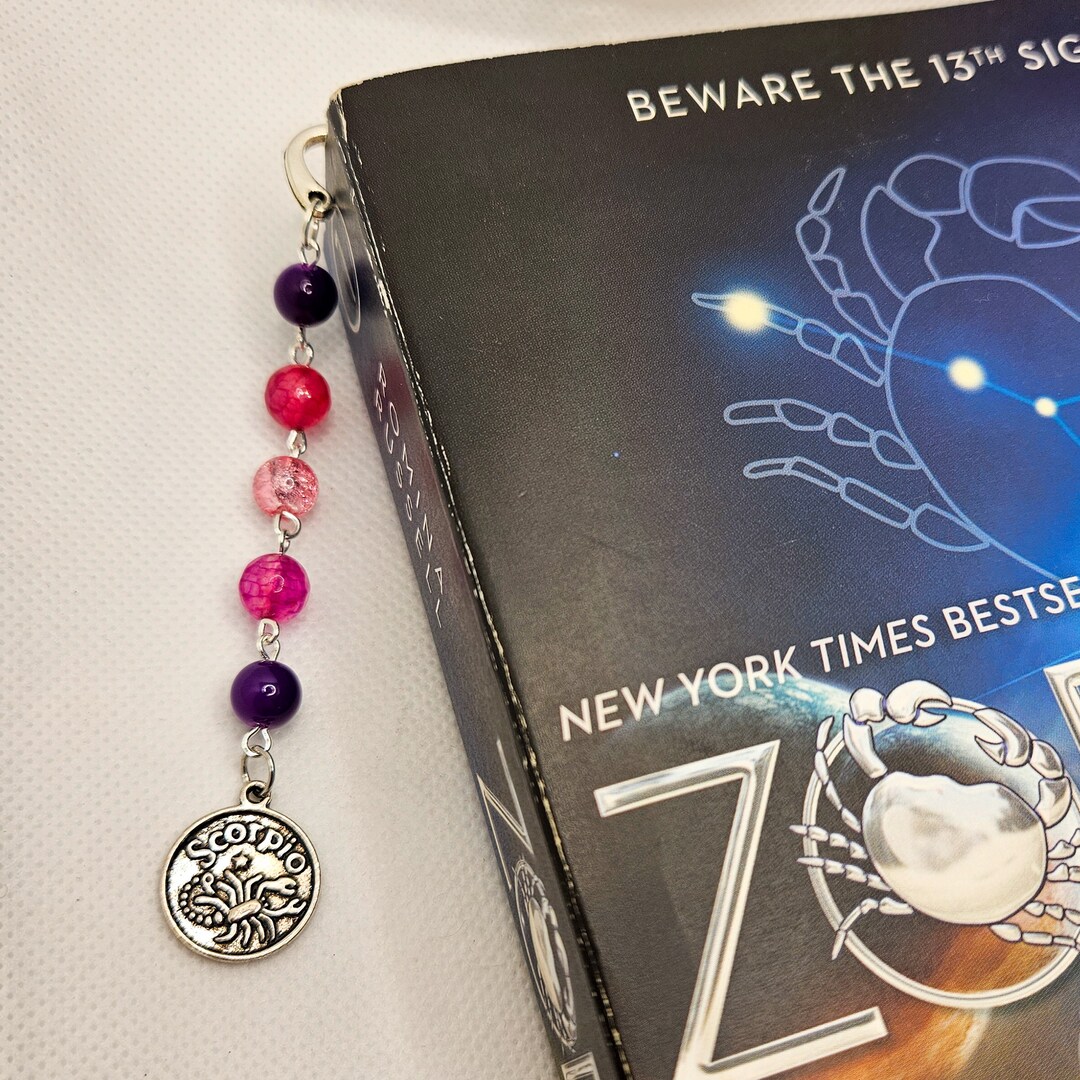 Zodiac Bookmarks, Astrology Gift, Book Lover Gift, Charm Bookmark for ...