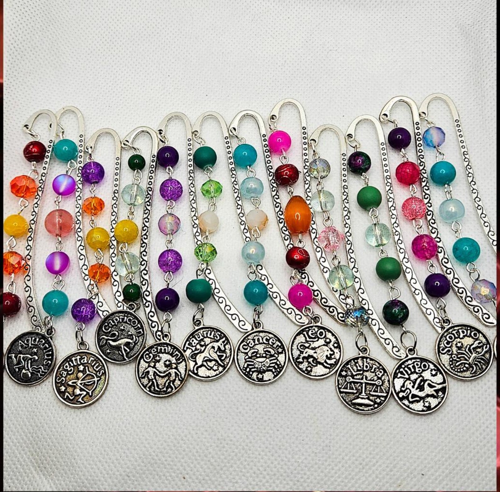 Zodiac Bookmarks, Astrology Gift, Book Lover Gift, Charm Bookmark for ...