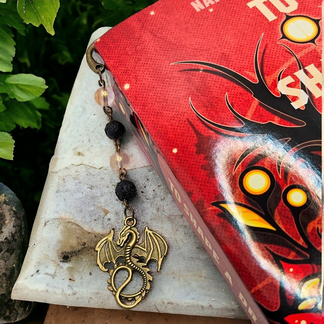 Dragon Bookmark, Fourth Wing Bookmark, Bookmarks for Men, Bronze Dragon ...
