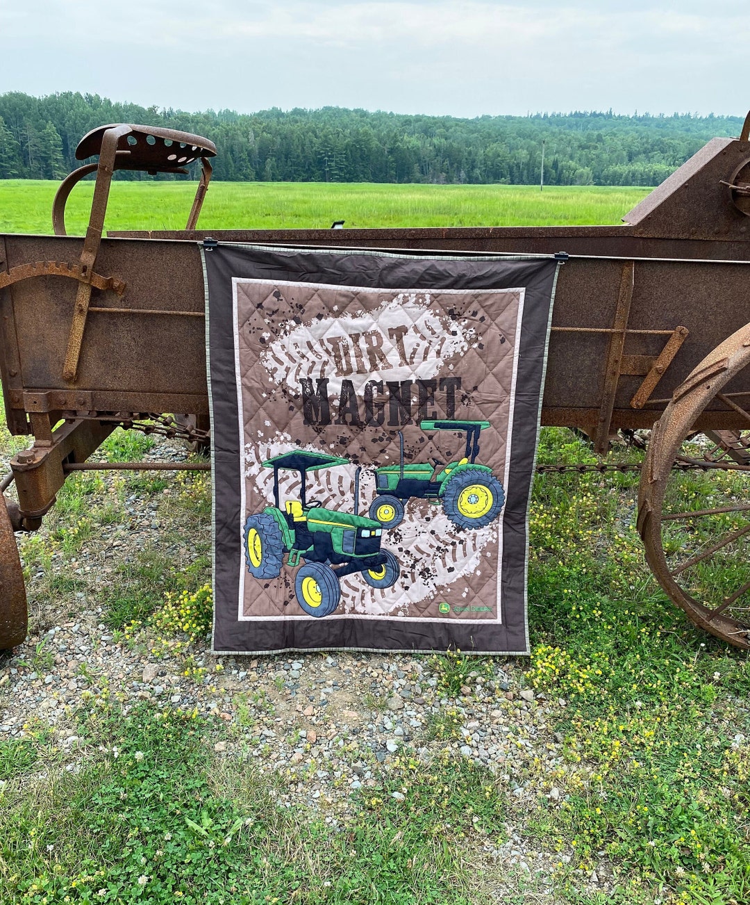 Tractor Finished Baby Quilt, Farm Baby Quilt, Baby Boy Farm Quilt, Baby ...