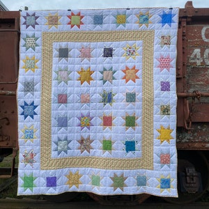 Finished Star Lap Quilt, Homemade Lap Quilt, Finished Lap Quilt ...