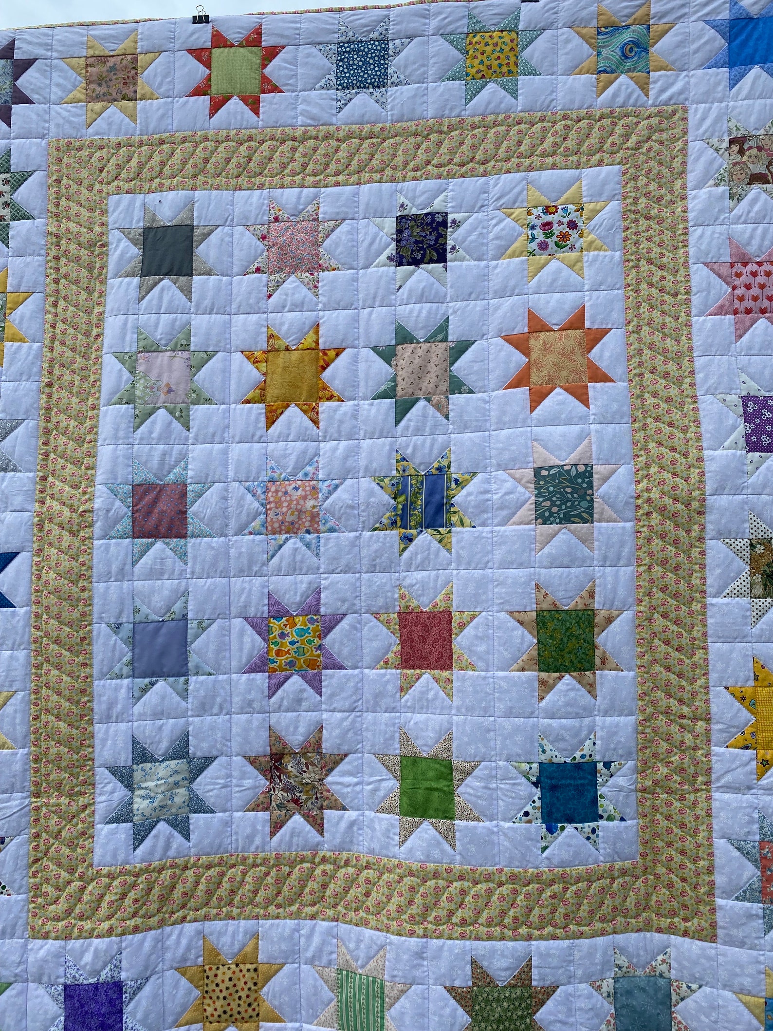 Finished Star Lap Quilt, Homemade Lap Quilt, Finished Lap Quilt ...