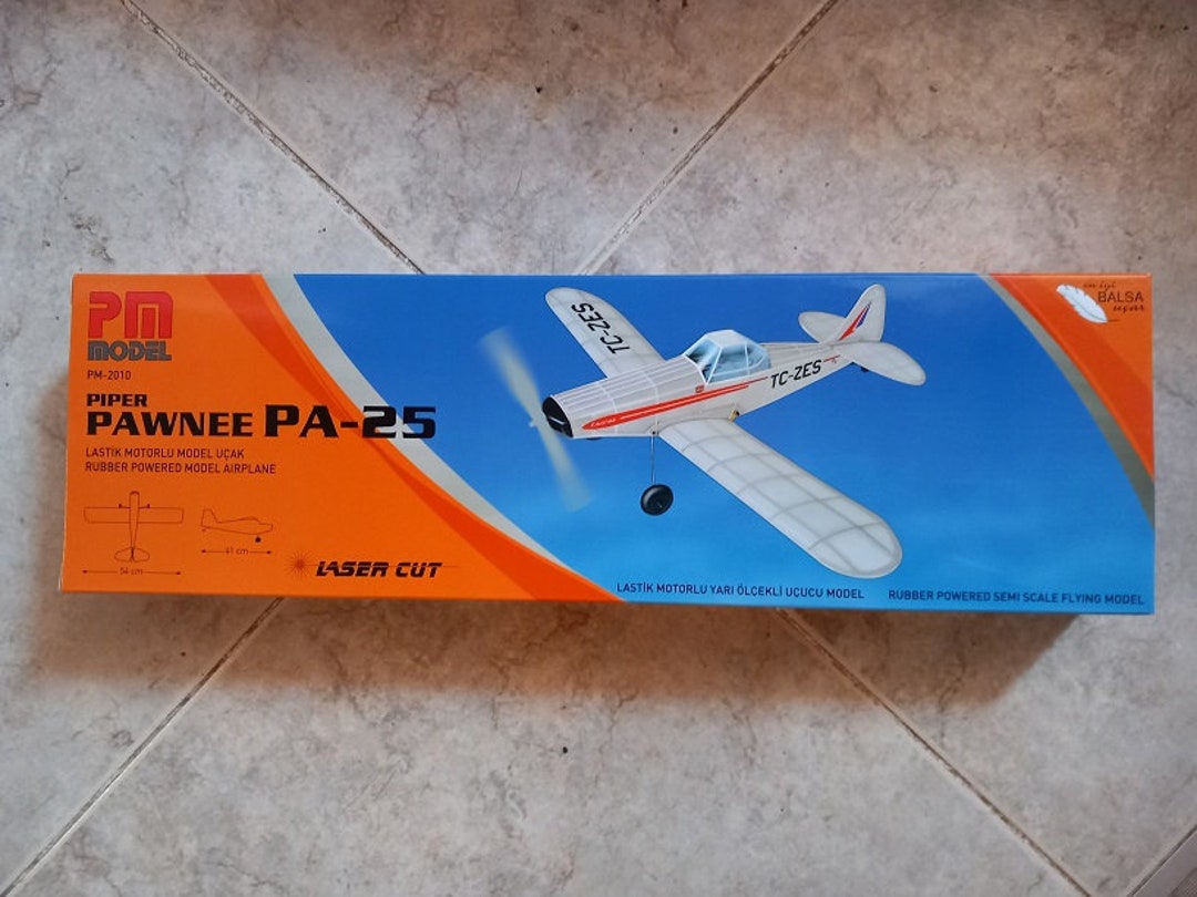 Piper Pawnee PA-25 Rubber Powered Model Airplane PM Model - Etsy