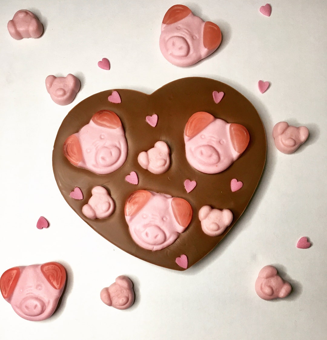 Valentines Day Percy Pig Heart/ Valentines Chocolate/ Percy Pig/ Gift ...