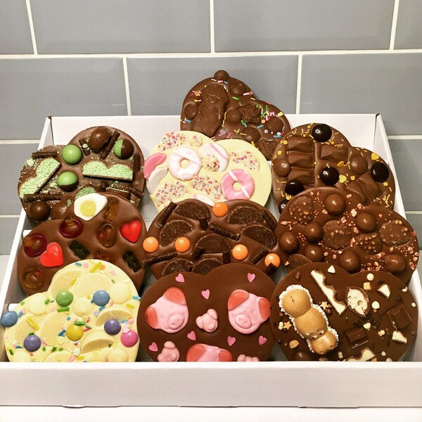 Heart Chocolate Slab - Etsy UK