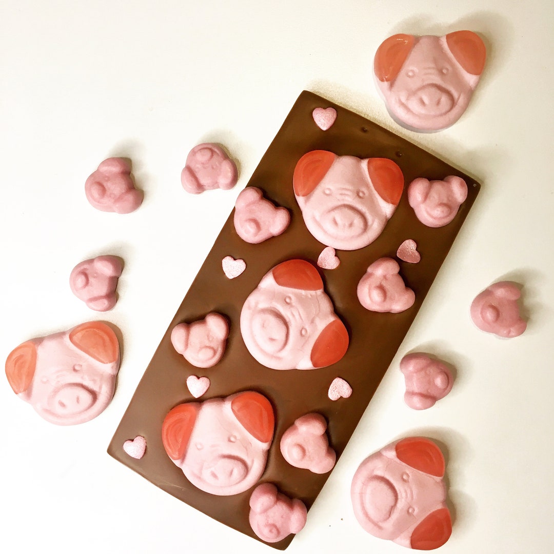 Percy Pig Chocolate Bar/ Percy Pig/ Chocolate Slab/ Belgian Chocolate ...