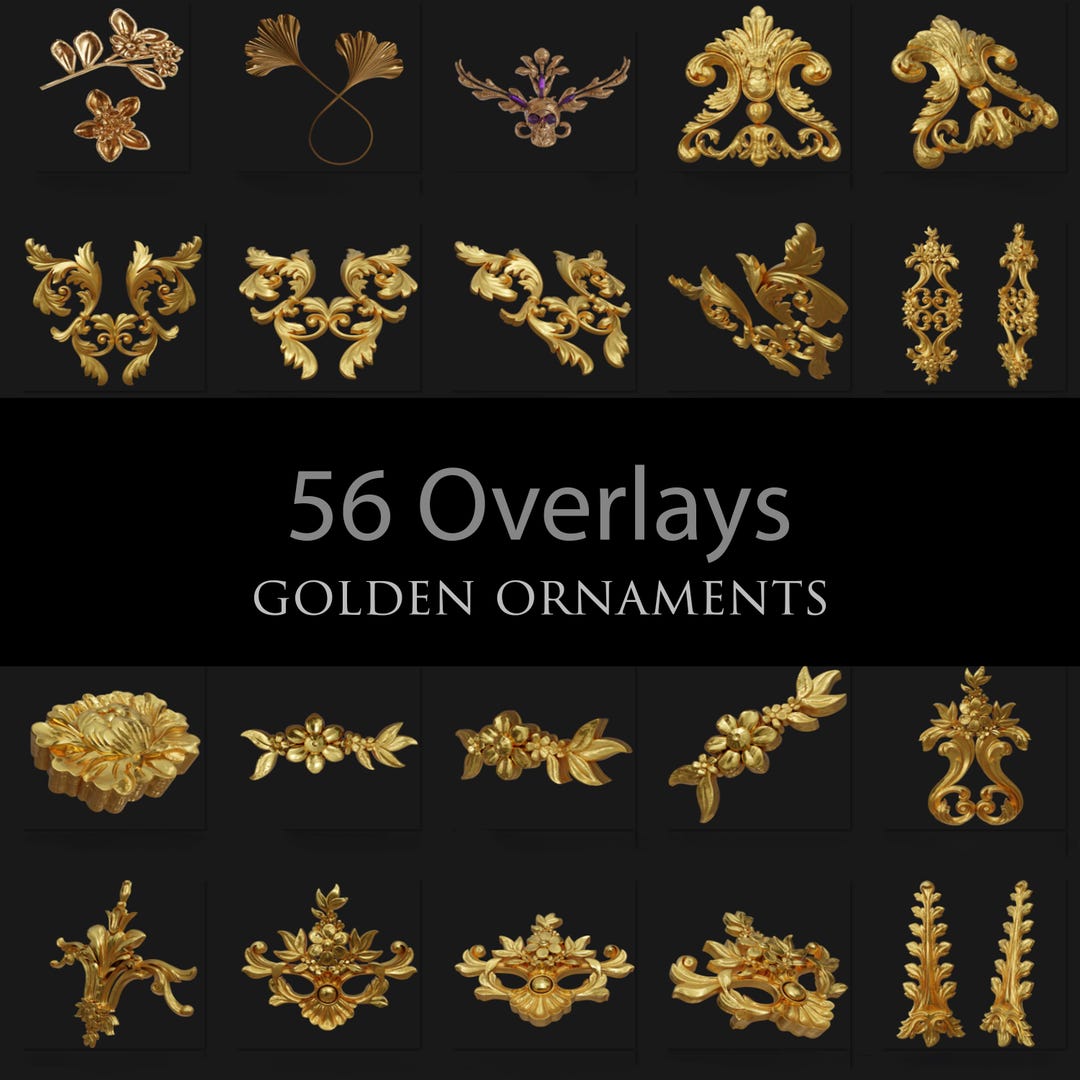 Golden Ornaments/embellishments/deco/gold/luxury/accessories/png ...