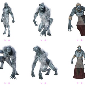 Winter Werewolf/beast/halloween/fantasy Characters/creature/undead ...