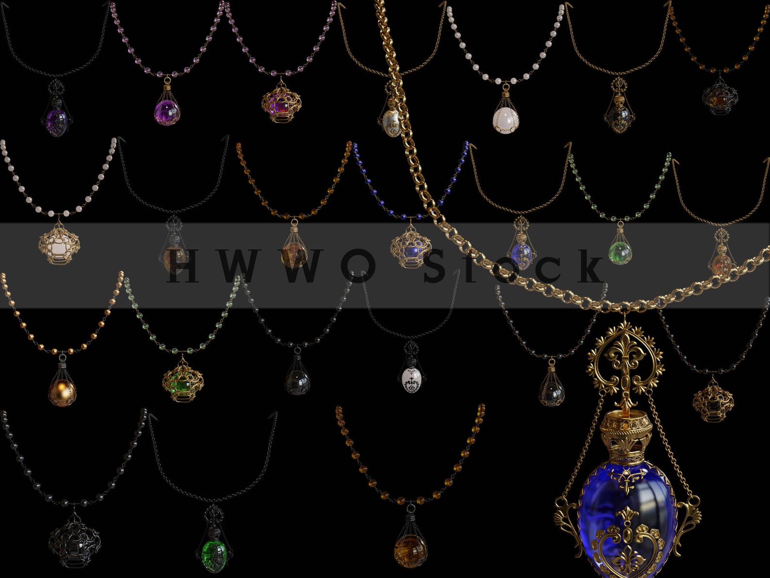 Royal Necklaces/overlays/pendants/jewelry/3d - Etsy