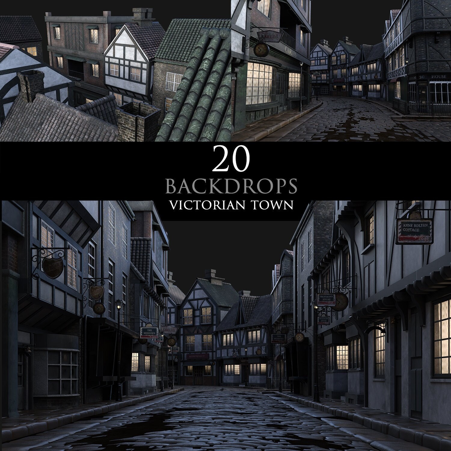 Victorian City Night