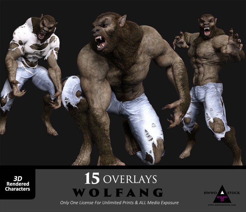 Werewolf/monster/creature/wolf/halloween/fantasy Characters/full Moon ...