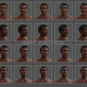 James Portraits/overlays/head Swaps/male/3d Renders/fictional - Etsy