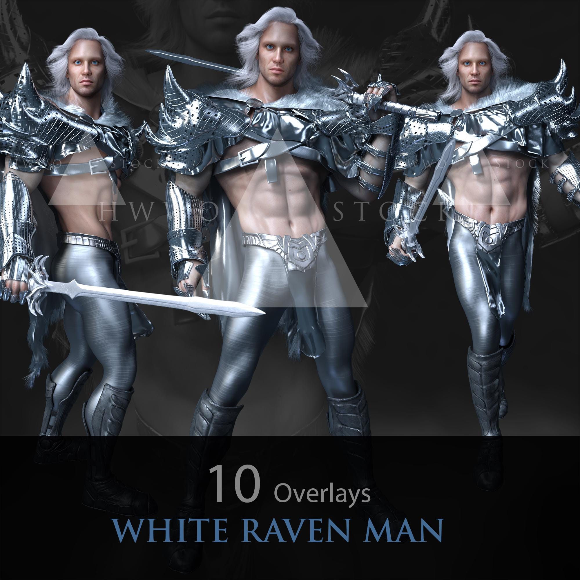 Winter Fantasy Characters/crown/queen/warrior/knight/fantasy Characters ...