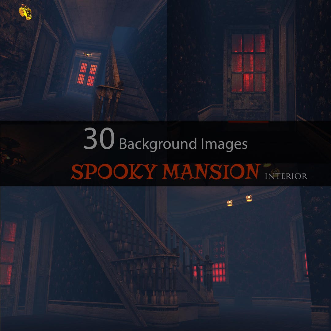Spooky Mansion/background/library/interior/cozy Mystery/house/scary ...