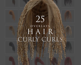 Curly Hair Overlays - Etsy