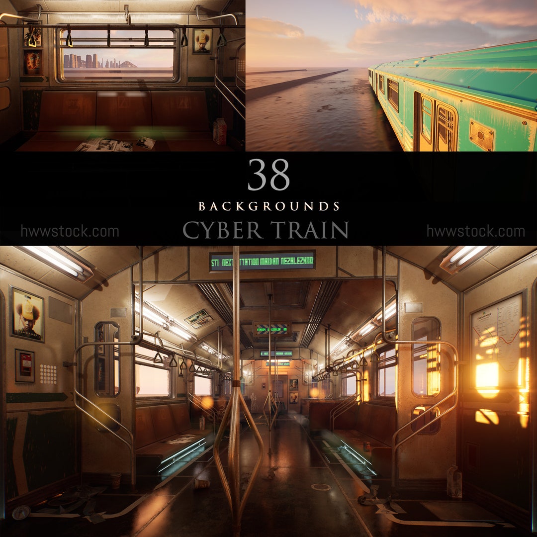 Cybertrain/backgrounds/overlays/urban/city/contemporary/cyberpunk/exteriors/interior/scenes ...