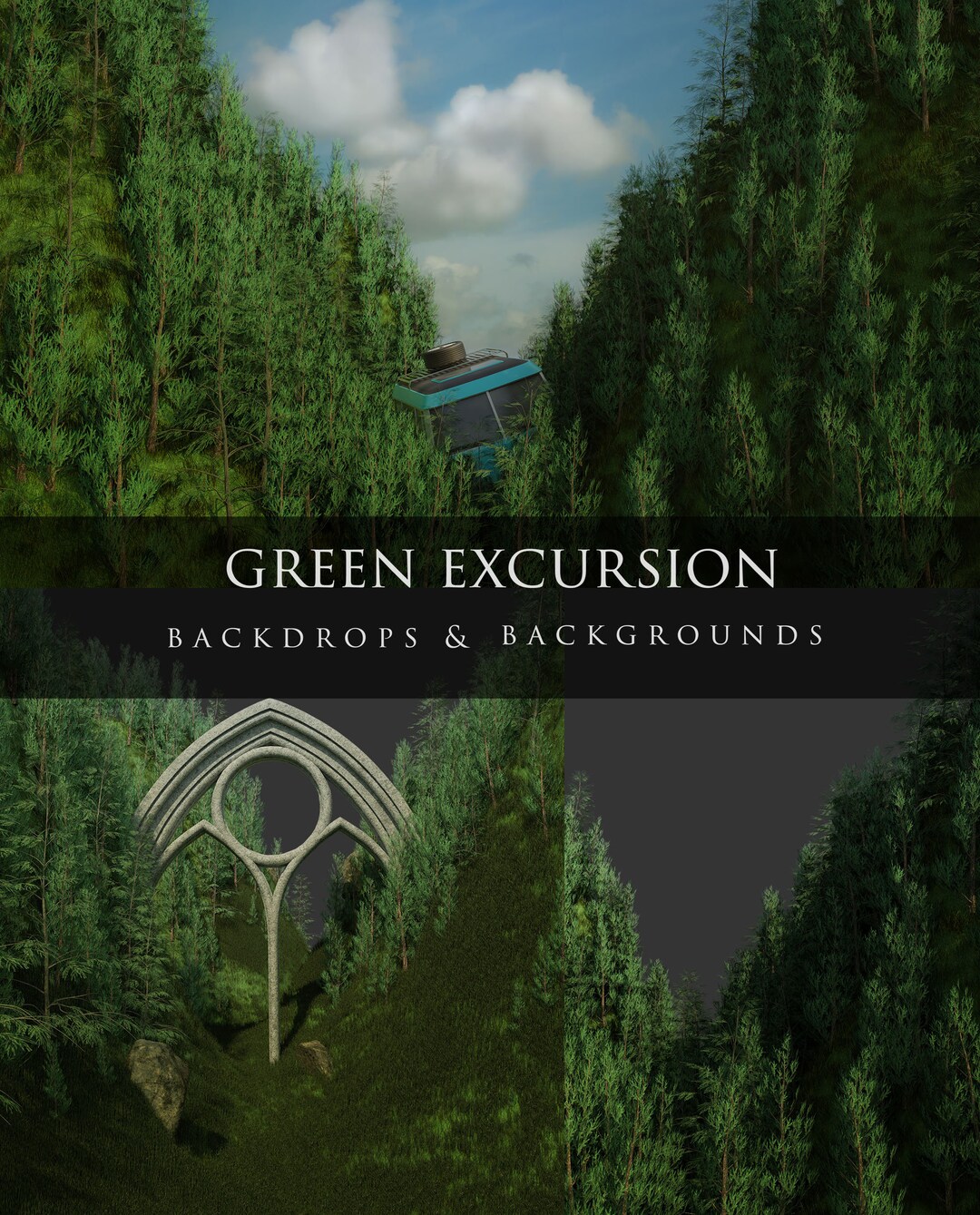 Green Excursion/fantasy Landscapes/cinematic Scenes/backdrops/digital ...