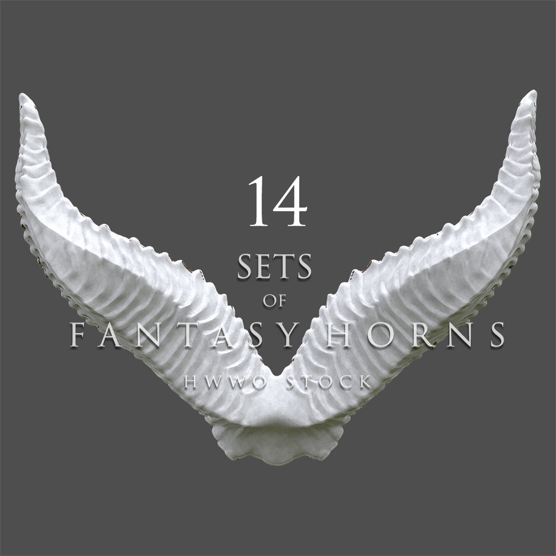 Fantasy Horns/halloween/devil/3d Rendered/animals/clipart/overlay/stock ...