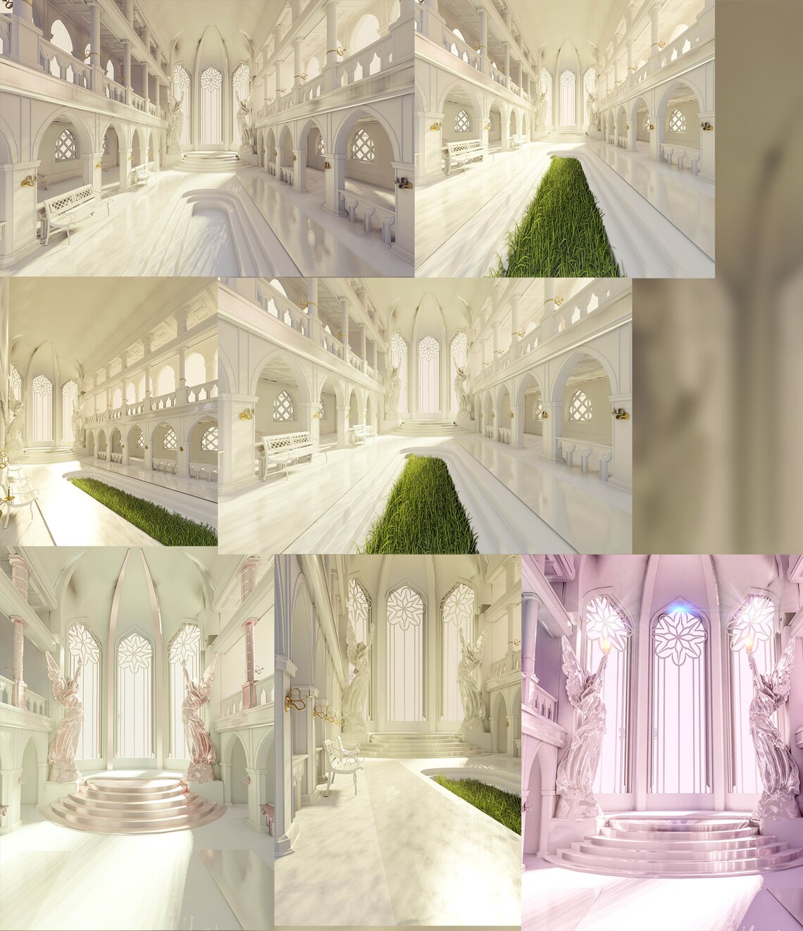 The White Temple/interior Background/backdrops/digital - Etsy Sweden