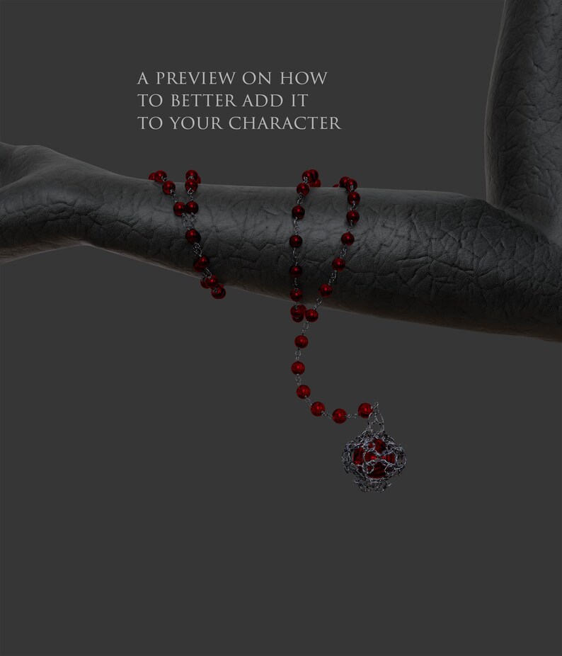 Gothic Jewelry/overlays/pendants/pearls/2d Necklace/clipart/3d - Etsy