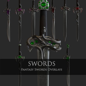 Fantasy Swords/overlays/magic/jewelry/3d Renders/gothic ...