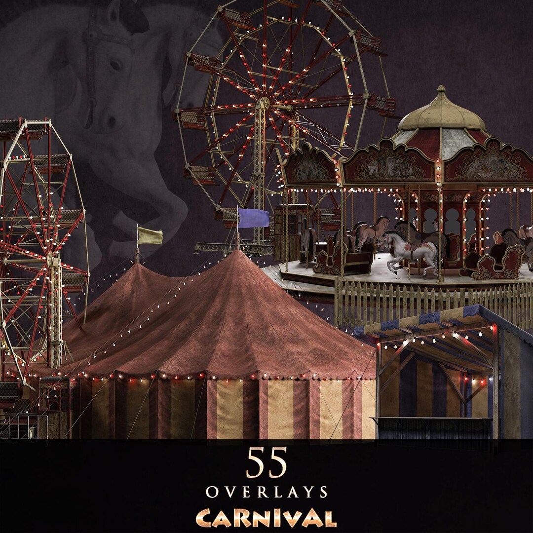 Carnival/circus/architecture/fan Park/tent/vintage/overlays/images ...