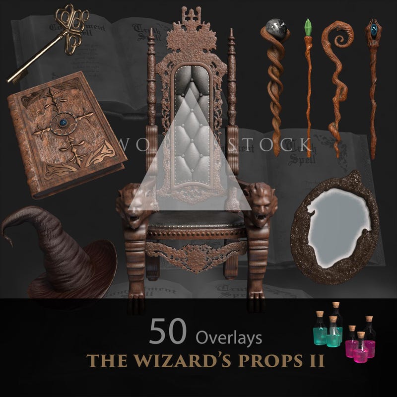 Medieval Wizard Props - Etsy