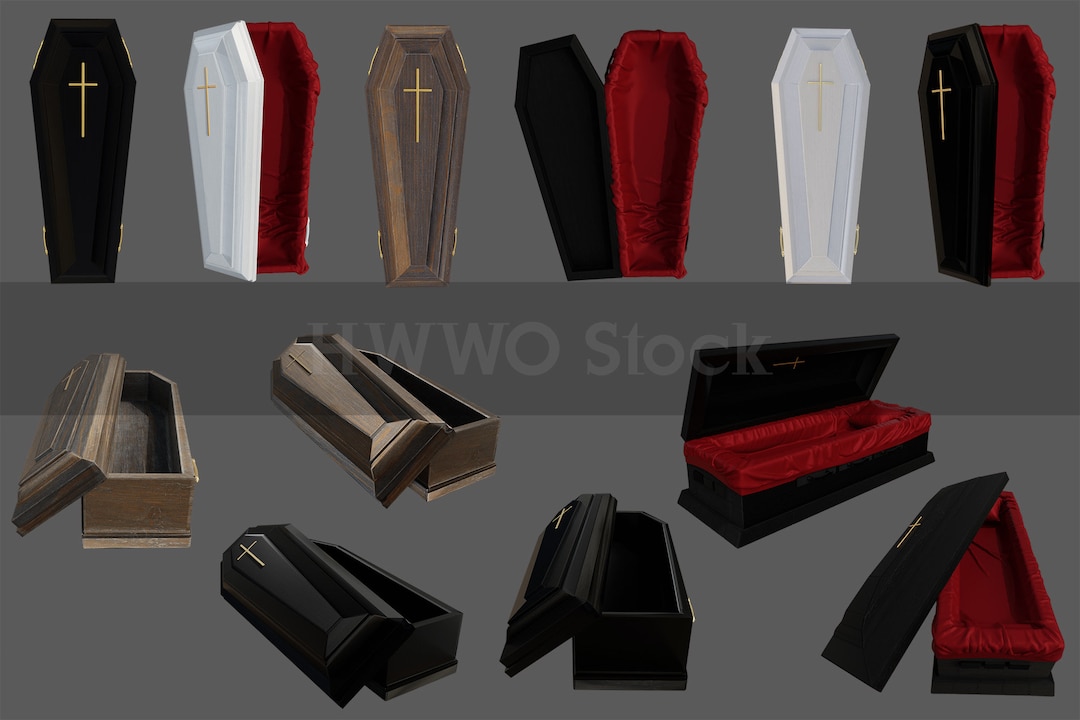 12 Coffins/vampire Bed/burial/casket/macabre/gothic/death/grave/tomb ...