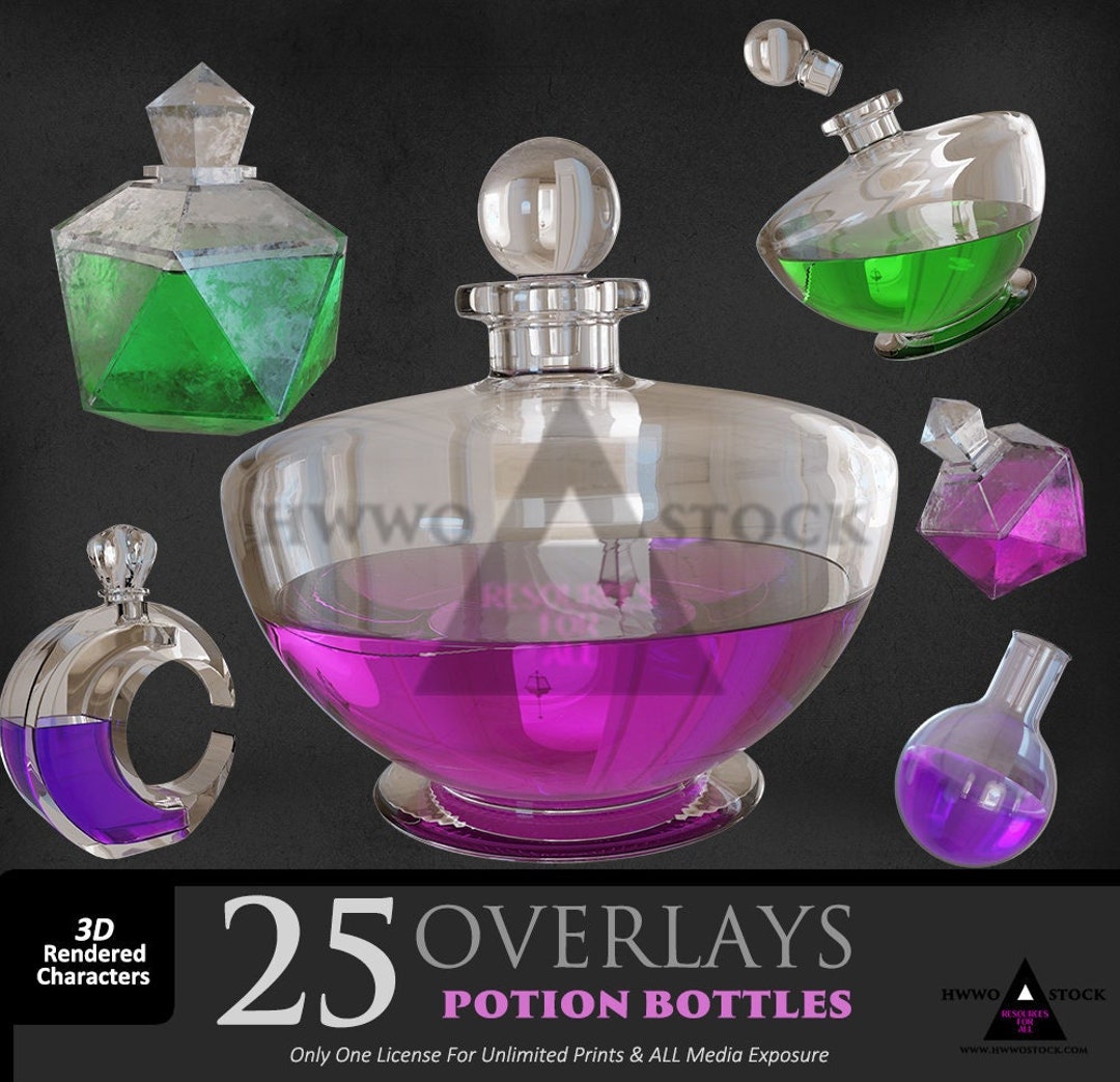 Potions/bottles/magic/overlays/fantasy/witchy/composite/magician/png ...