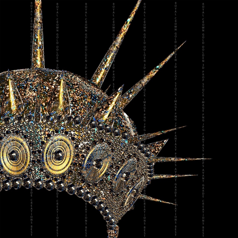 Royal Crown/golden Prop/headgear/accessories/stock | Etsy