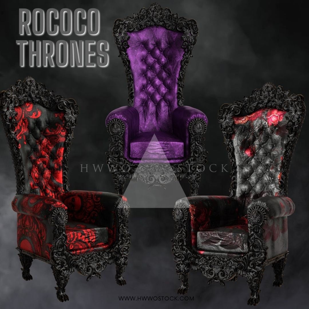 Rococo Thrones/royal/fantasy/furniture/christmas/furniture/decoration ...