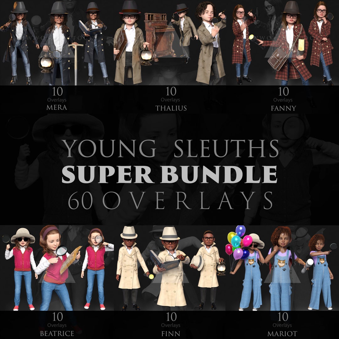 Young Sleuths/cozy Mystery/children/fictional Character/png/overlays ...