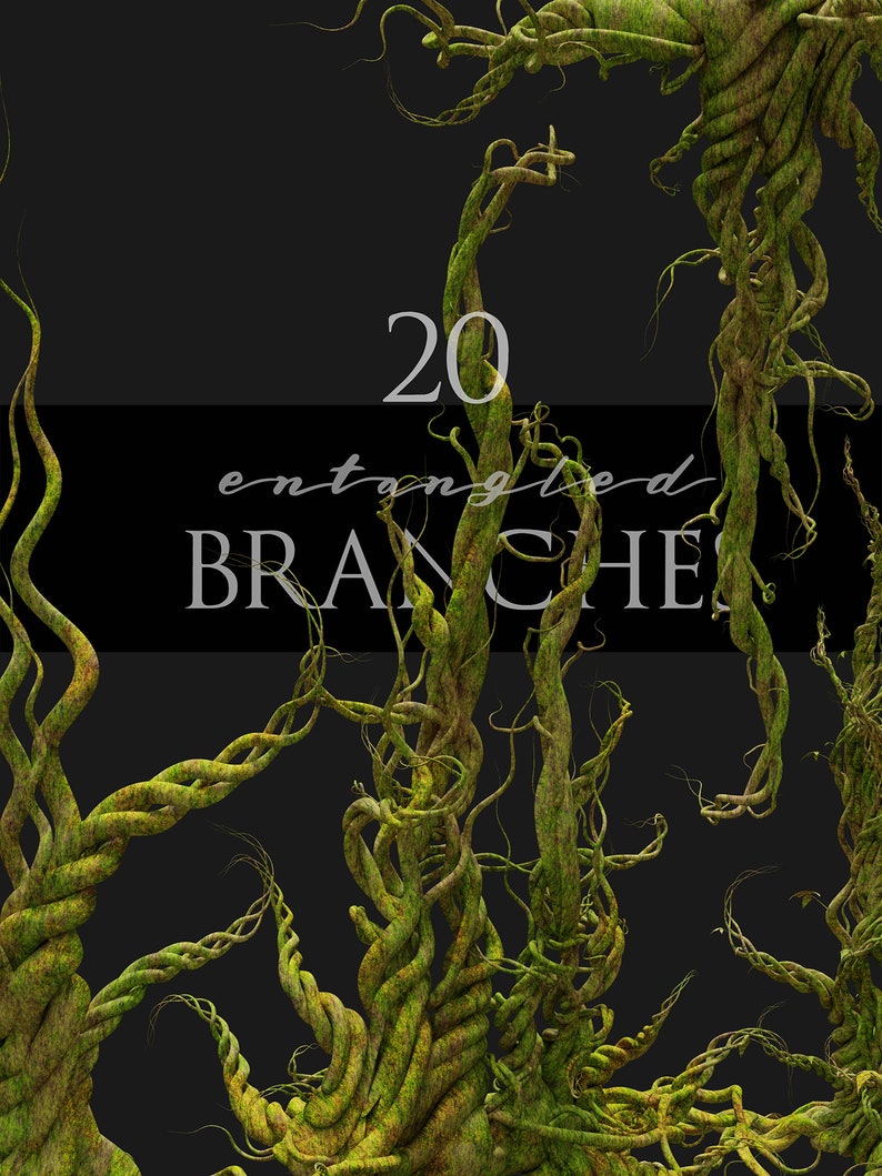 20 Entangled Branches/roots/vines/fantasy - Etsy