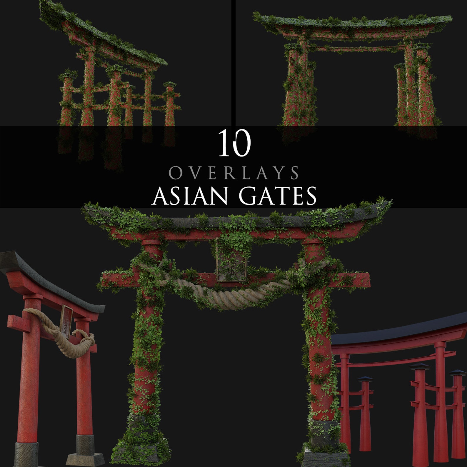 Asian Gates /portals/japanese/architecture/doors/backdrops/overlays ...