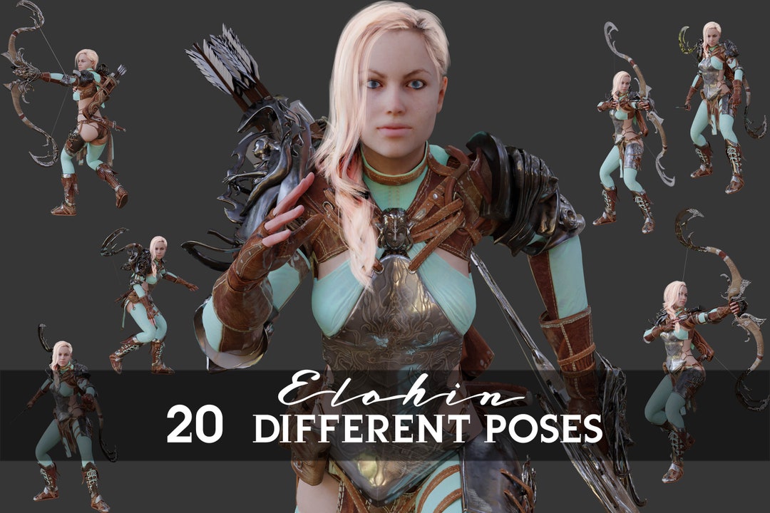 20 Armored Poses/warrior/sword/armor/fighter/fantasy/dungeons and ...