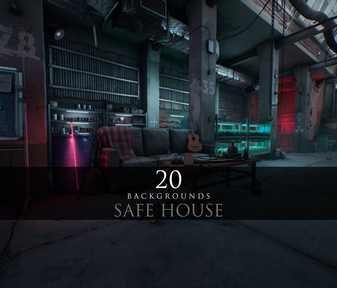 SAFE House/fantasy Background/urban Fantasy/bunker/garage/cinematic ...