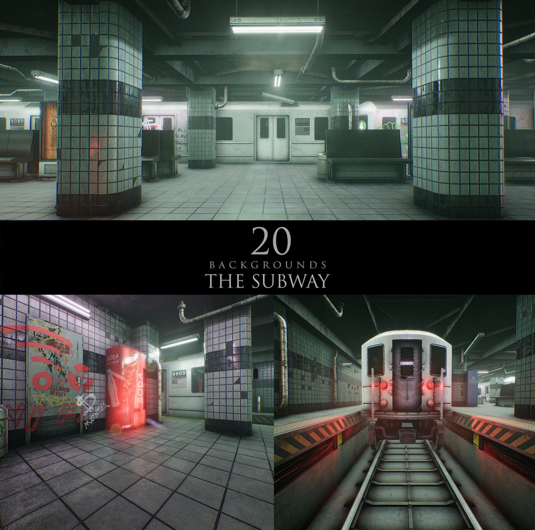 The Subway/urban Backgrounds/digital Backgrounds/underground City/stock ...