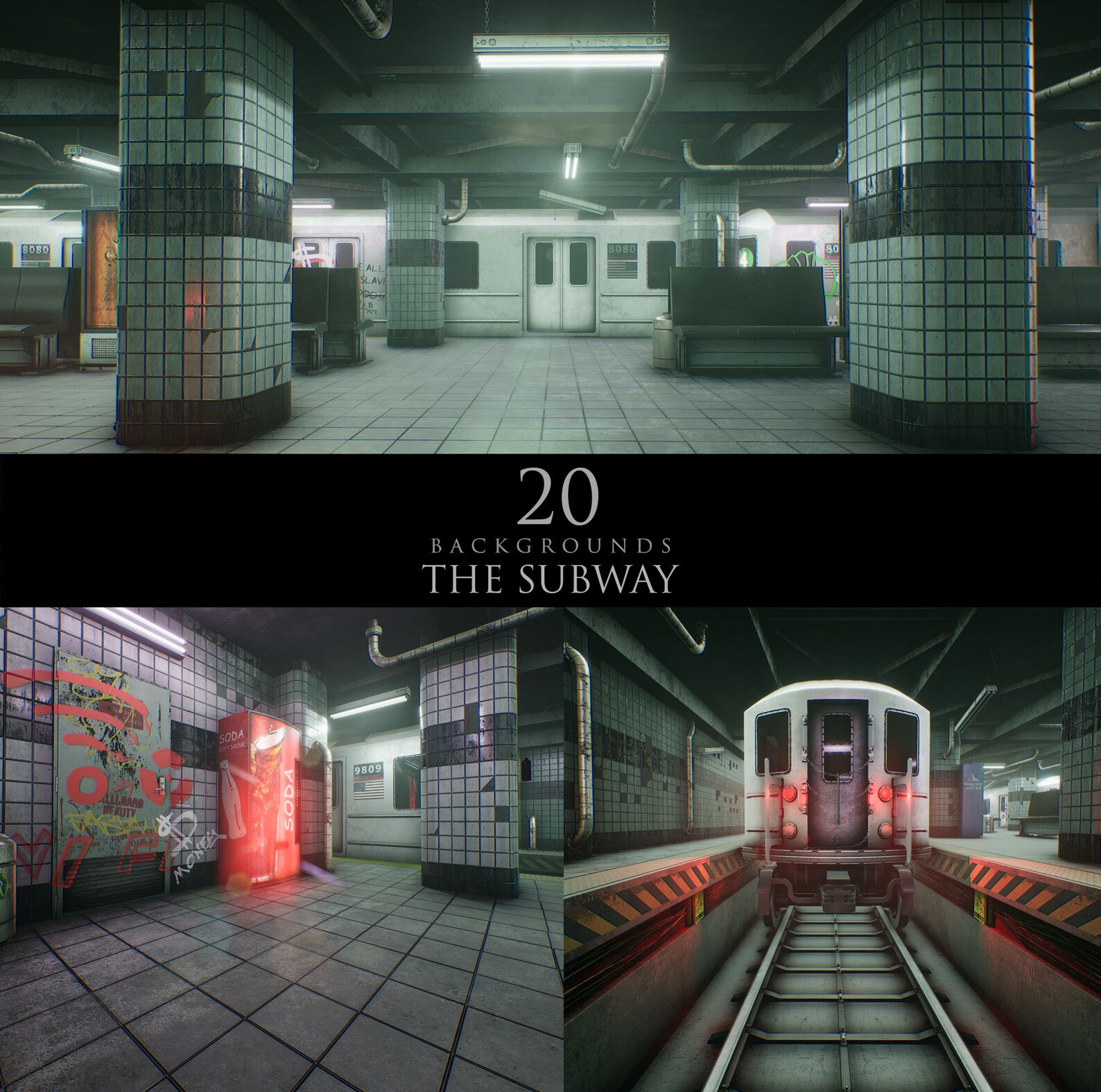 The Subway/urban Backgrounds/digital Backgrounds/underground - Etsy