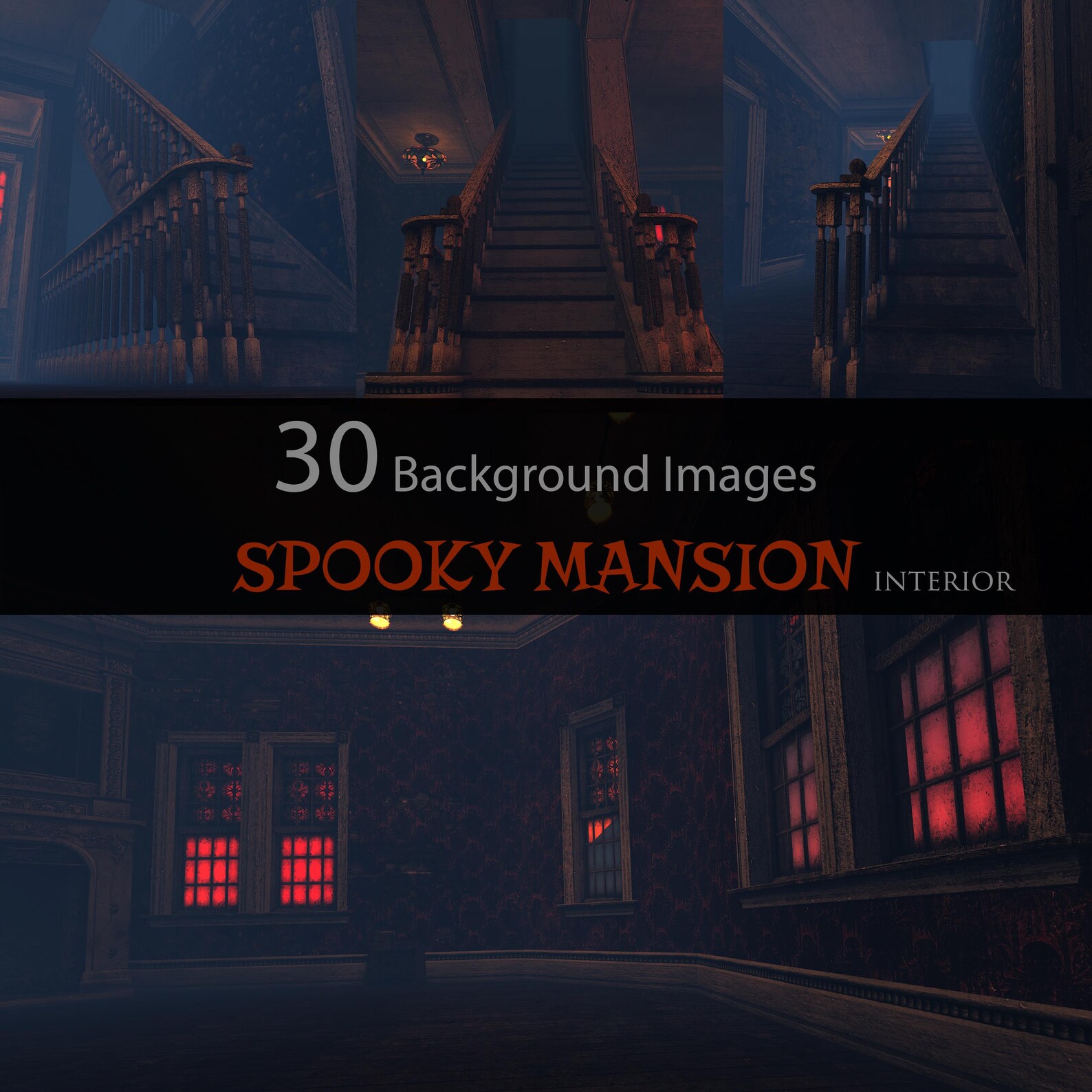 Spooky Mansion/background/library/interior/cozy Mystery/house/scary ...