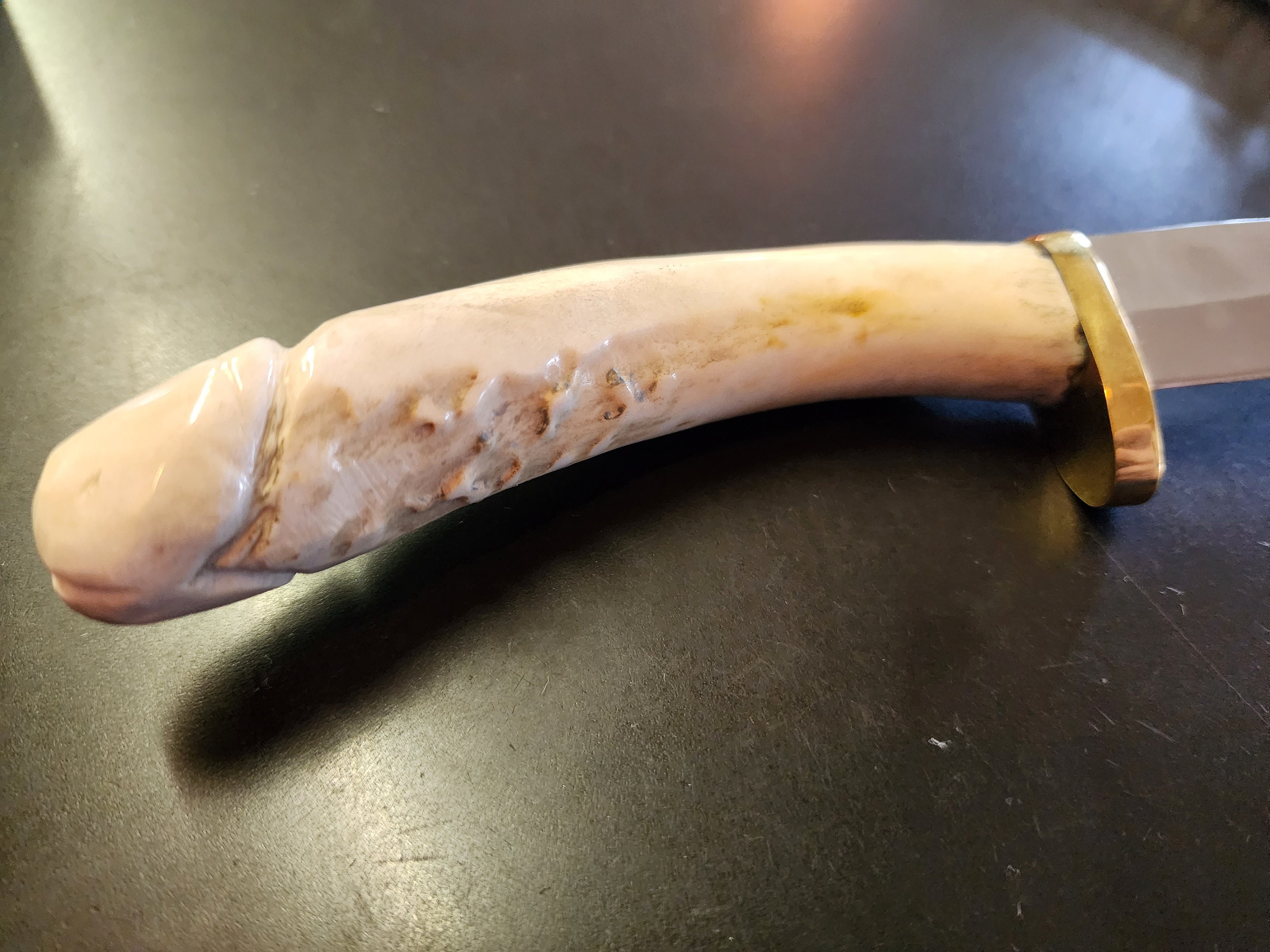 Phallic Folk Art Steel Knife With Hand Carved Handle - Etsy