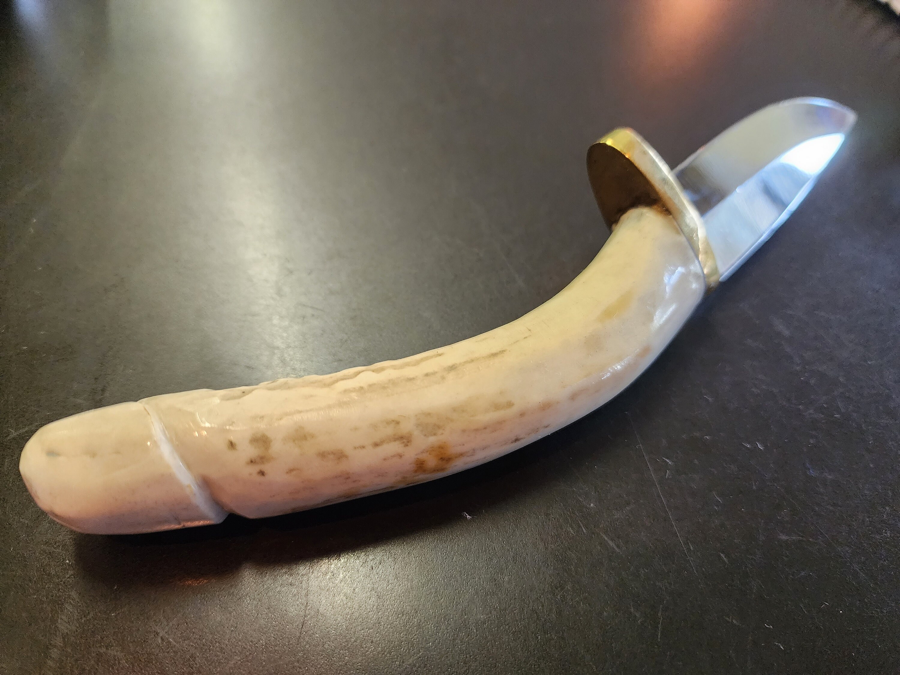 Phallic Folk Art Steel Knife With Hand Carved Handle - Etsy