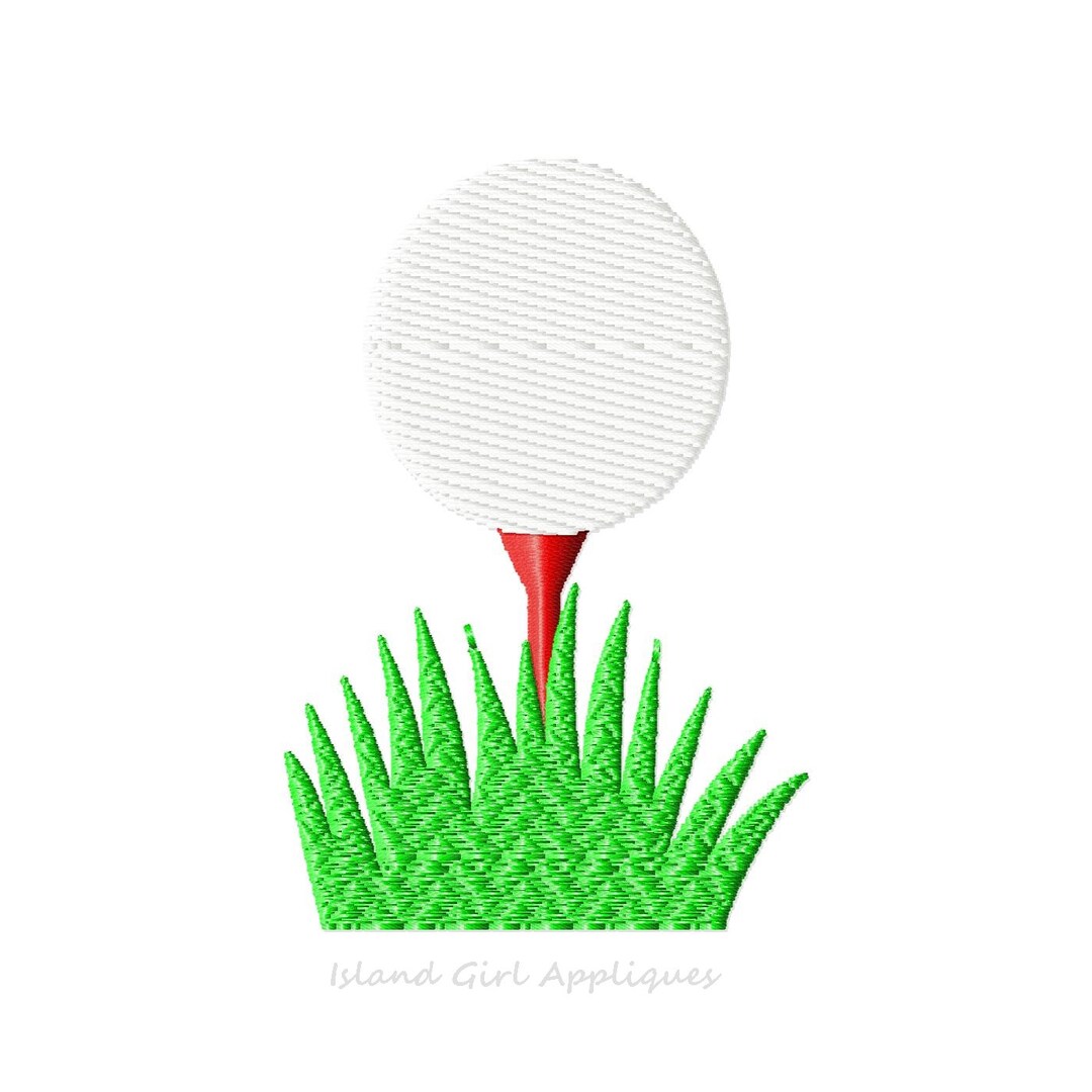 Golf Tee Mini Machine Embroidery Design - Etsy