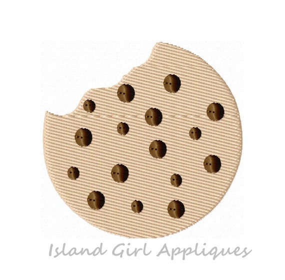 Chocolate Chip Cookie Mini Machine Embroidery Design - Etsy