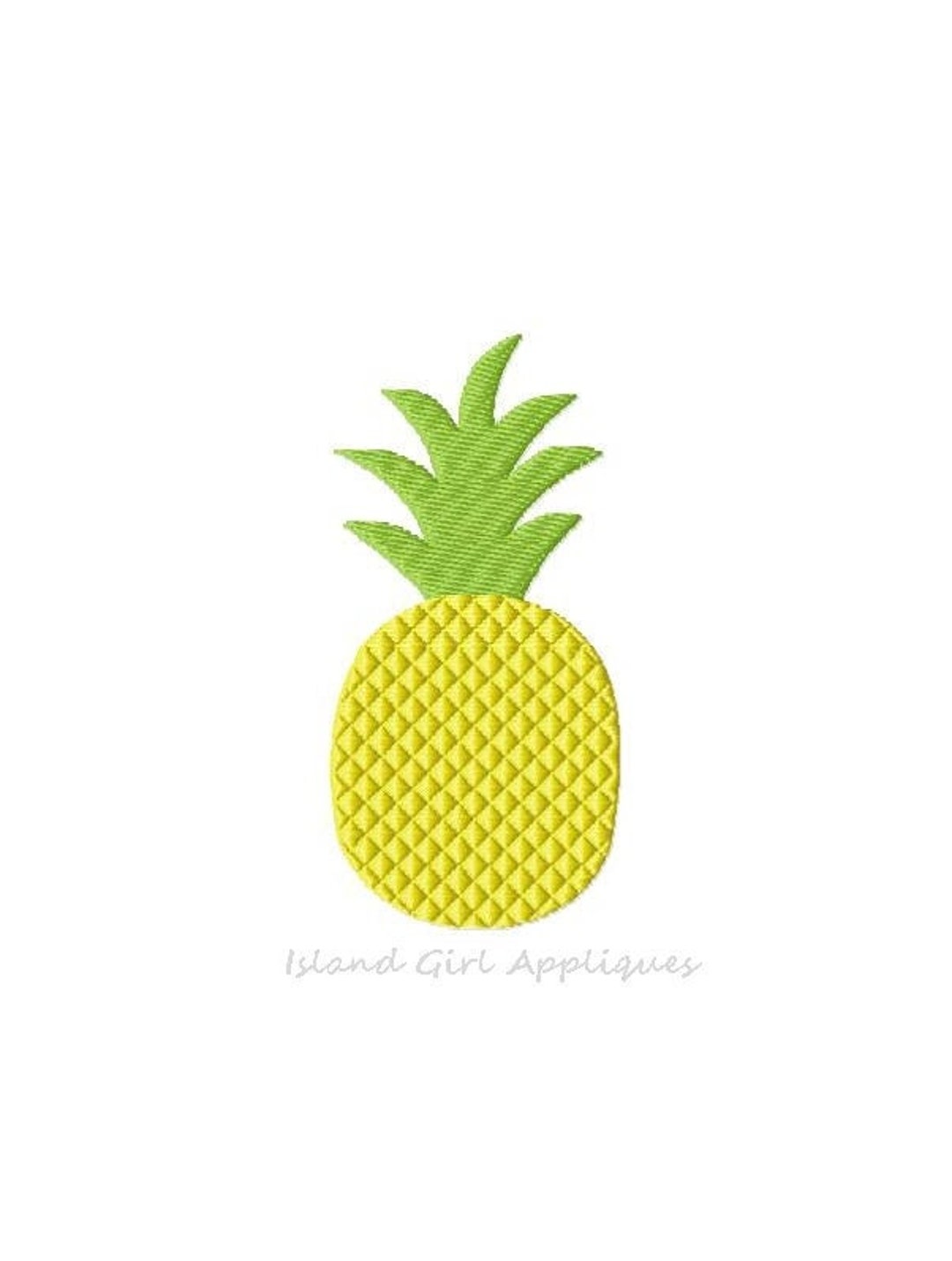 Pineapple Mini Machine Embroidery Design - Etsy